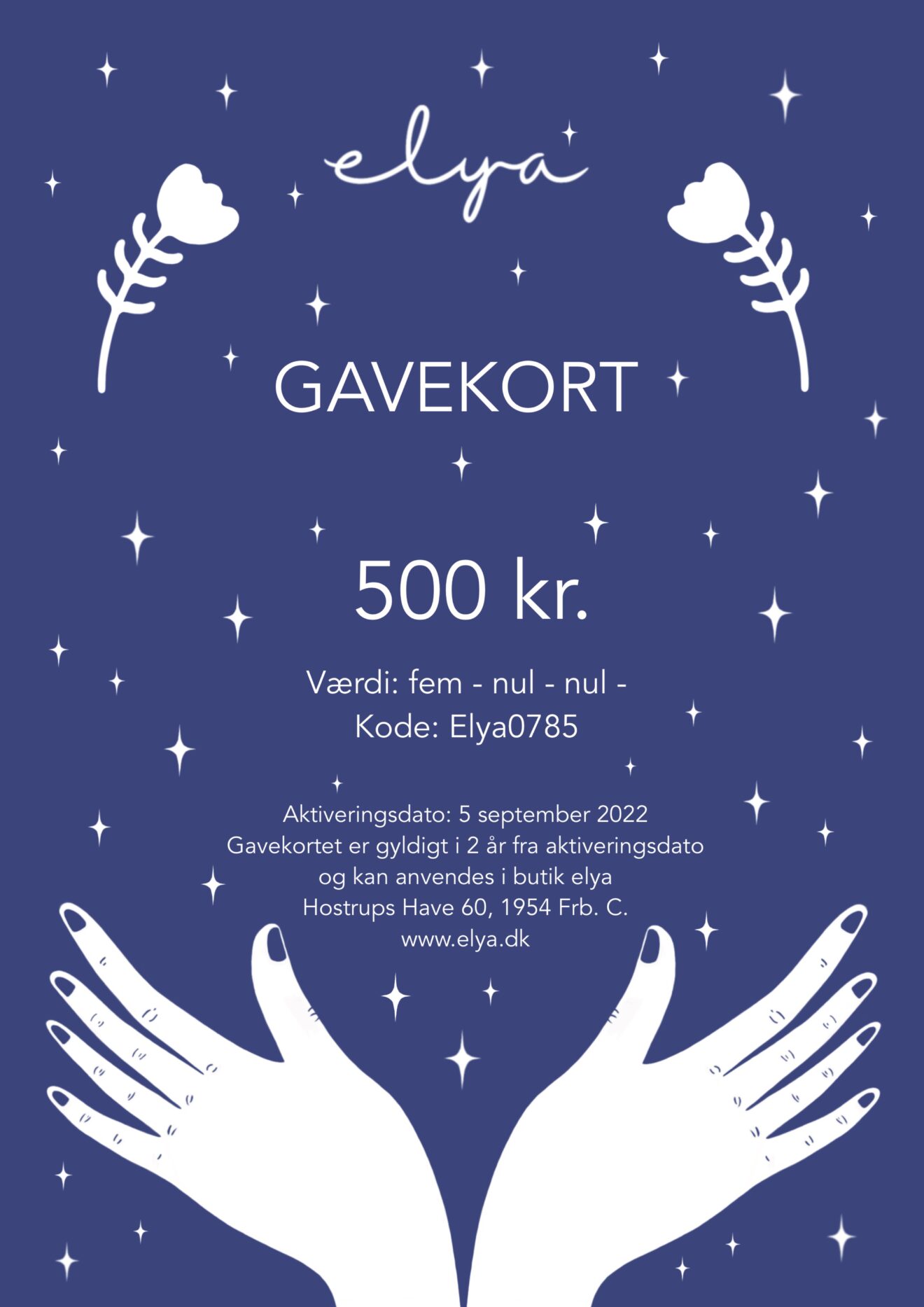 Gavekort - elya.dk